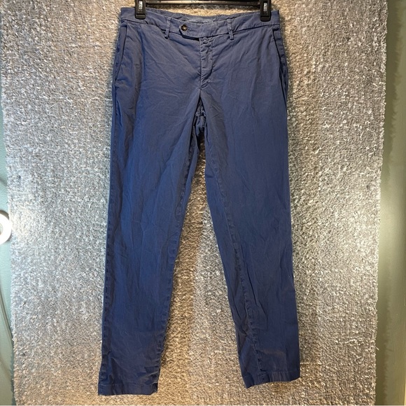 Eredi Pisano | Pants | Eredi Pisano Slim Fit Men Blue Cotton Pants 5 ...